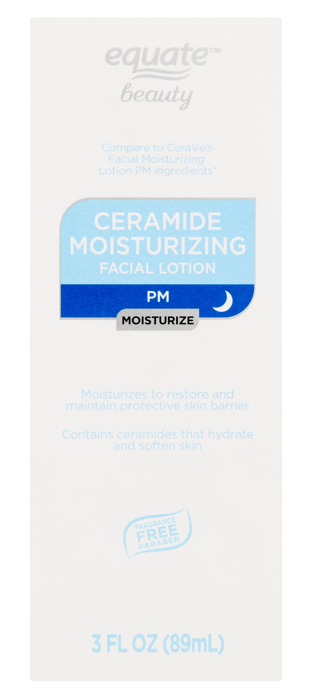 Equate Beauty Ceramide Moisturizing Facial Lotion PM