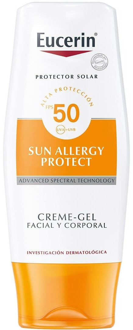 Full ingredients list Eucerin Sun Crema-gel FPS 50