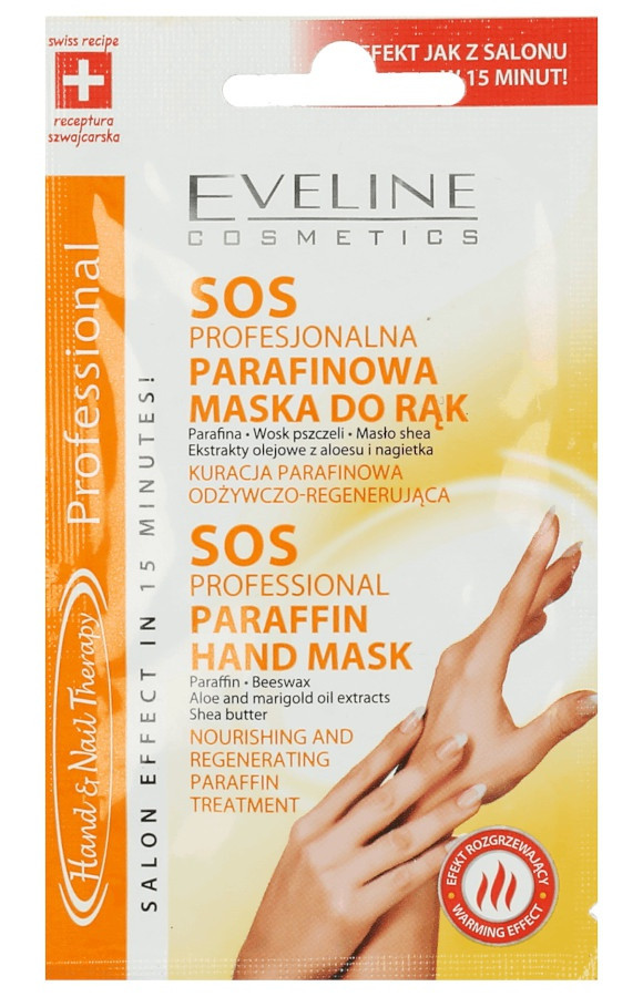 Thành phần Mặt nạ Eveline SOS Professional Paraffin Hand Mask