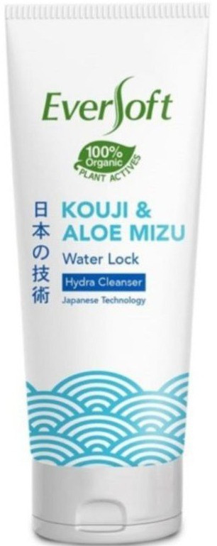 Sữa rửa mặt Eversoft Kouji & Aloe Mizu Water Lock Hydra Cleanser