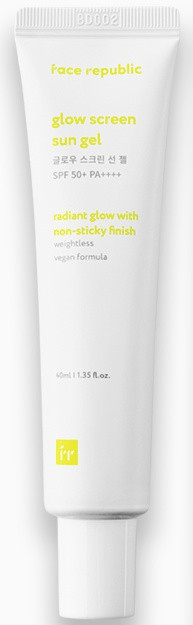 Thành phần Face Republic Glow Screen Sun Gel SPF50+ Pa++++