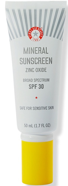 Ingredients list First Aid Beauty Mineral Sunscreen Zinc Oxide ...