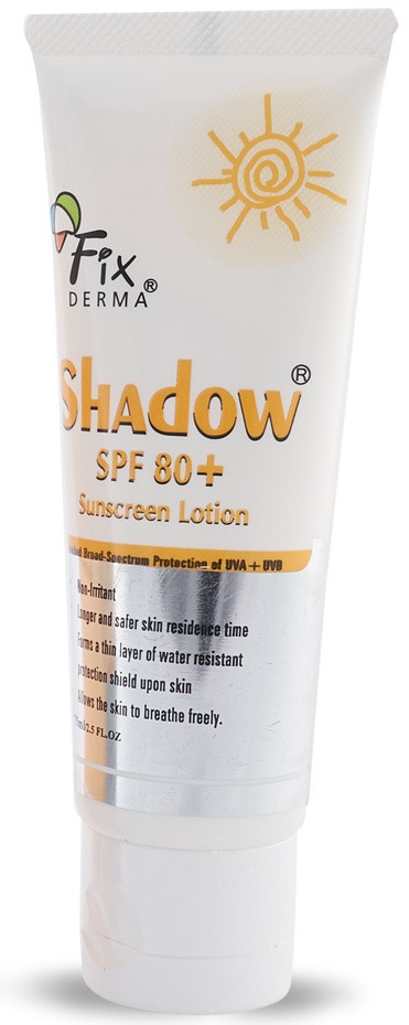 Thành phần Sữa dưỡng Fix derma Shadow Sunscreen Lotion SPF 80