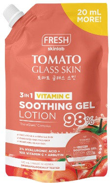 Sữa dưỡng Fresh Skinlab Bt21 Tomato Glass Skin Soothing Gel Lotion