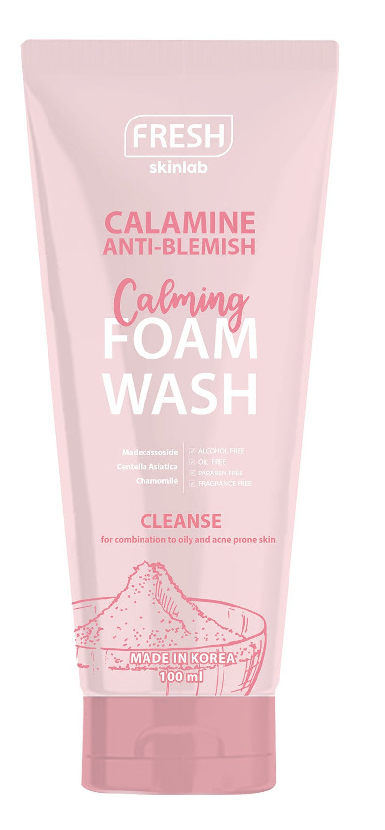 Fresh Skinlab Calamine Anti Blemish Calming Foam Wash