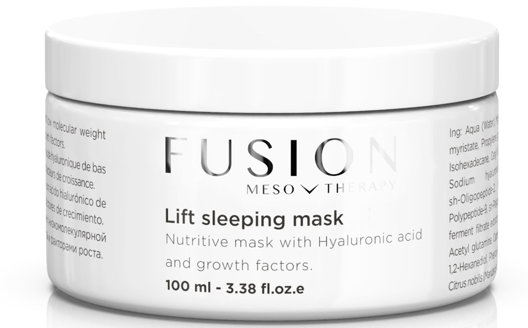 Full ingredients list Fusion Lift Sleeping Mask