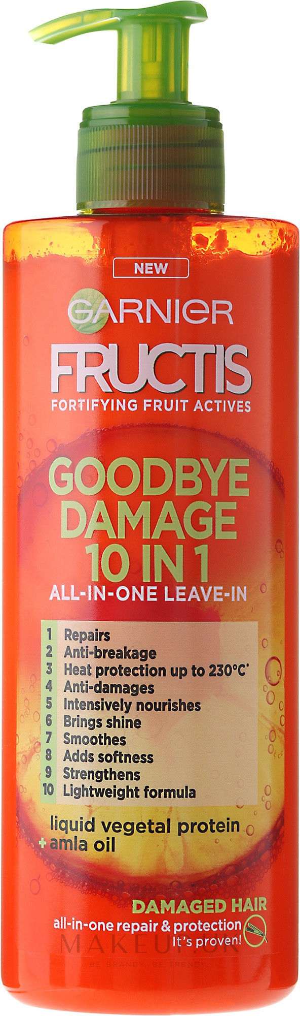 Full ingredients list Garnier Goodbye Damage 10 In 1 All In ...