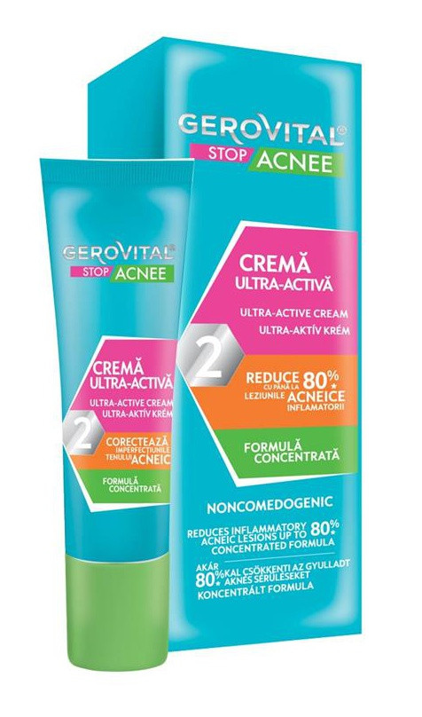 Full ingredients list Gerovital Stop Acnee Crema Ultra-Activa