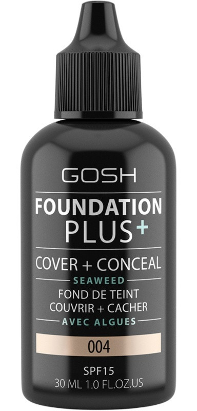 Gosh Foundation Plus+ Cover And Conceal Seaweed Spf 15