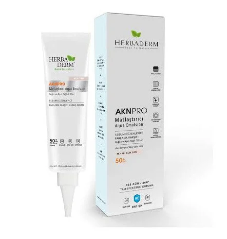 Herbaderm Aknpro Gunes Kremi Broad Spectrum Spf 50+ Orta Ton