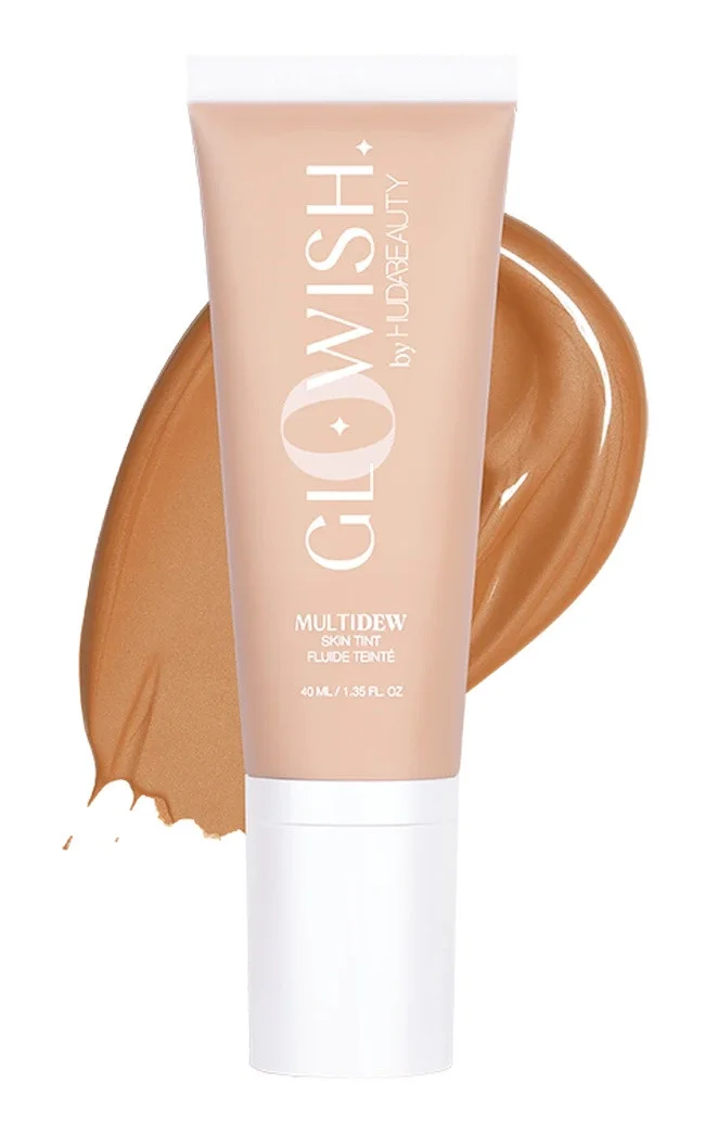 HUDA BEAUTY Glowish Multidew Skin Tint Shade 06 Medium Tan