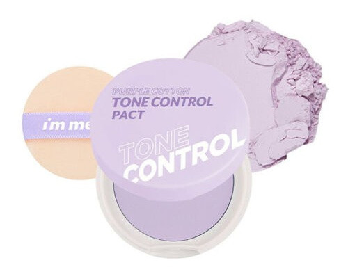 I'M MEME Purple Cotton Tone Control Pact