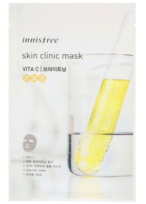 Full ingredients list innisfree Skin Clinic Sheet Mask Vita C