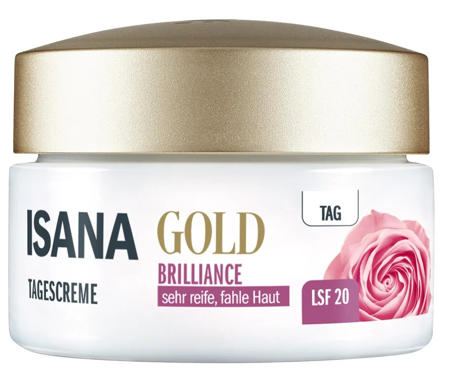 Isana Gold Brilliance Tagescreme SPF 20