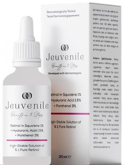Ingredients list Jeuvenile Retinol In Squalene %1 + Hyaluronic ...