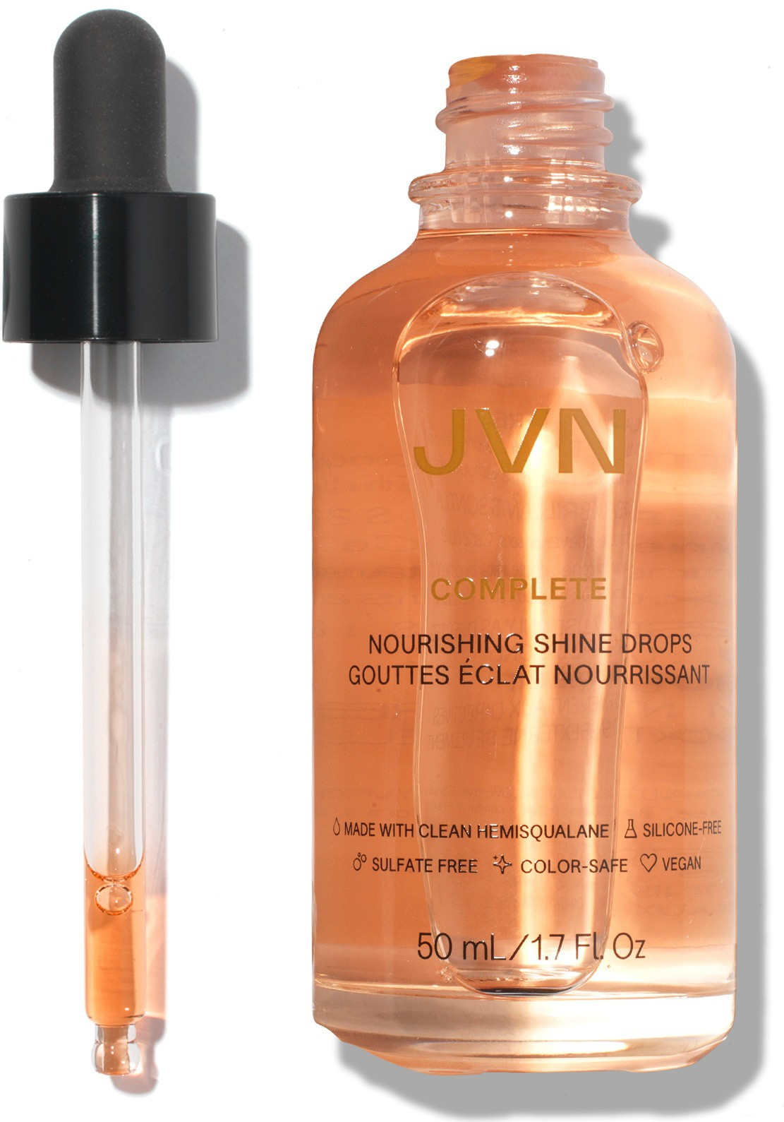 Thành phần JVN Complete Nourishing Shine Drops đầy đủ