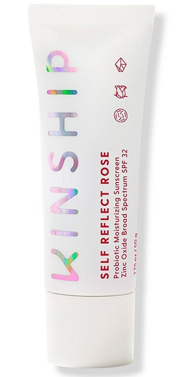 Kinship Self Reflect Rose Probiotic Moisturizing Sunscreen Zinc Oxide ...