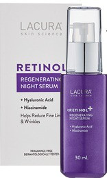 Full ingredients list Lacura Skin Science Retinol+ ...