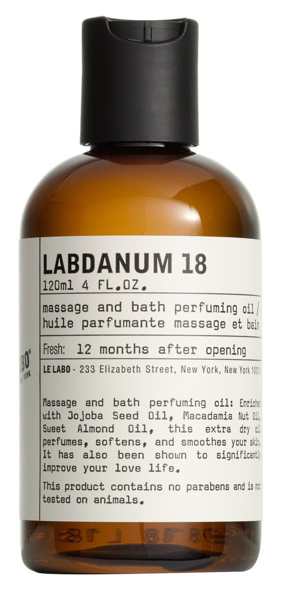 Thành phần Dầu dưỡng Le Labo Labdanum 18 Body Oil đầy đủ