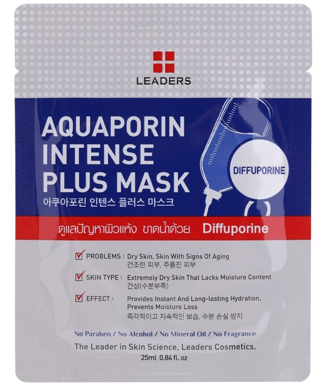 Full ingredients list LEADERS Aquaporin Intense Plus Mask