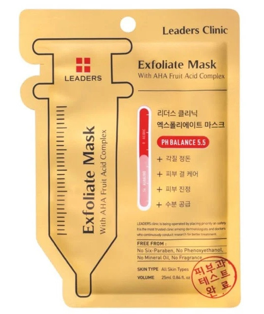 LEADERS Exfoliate Mask With Aha Fruit Acid Complex