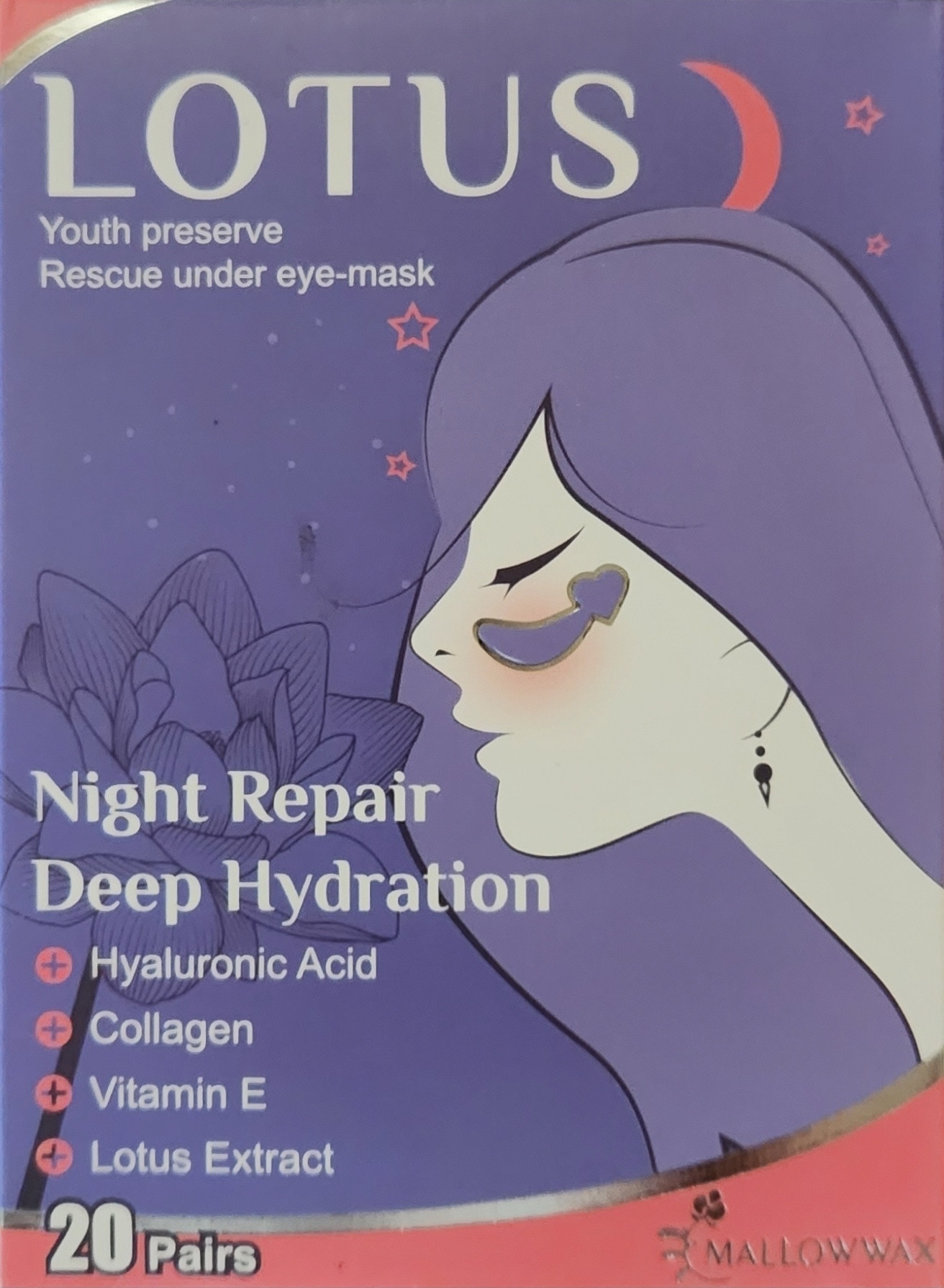 Mallowwax Lotus Youth Preserve Rescue Under Eye-mask