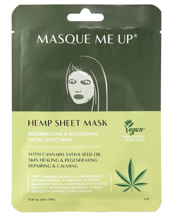 Full ingredients list Masque Me Up Hemp Sheet Mask