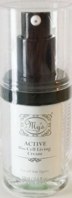 Full ingredients list My's Active Bio Cell Living Cream