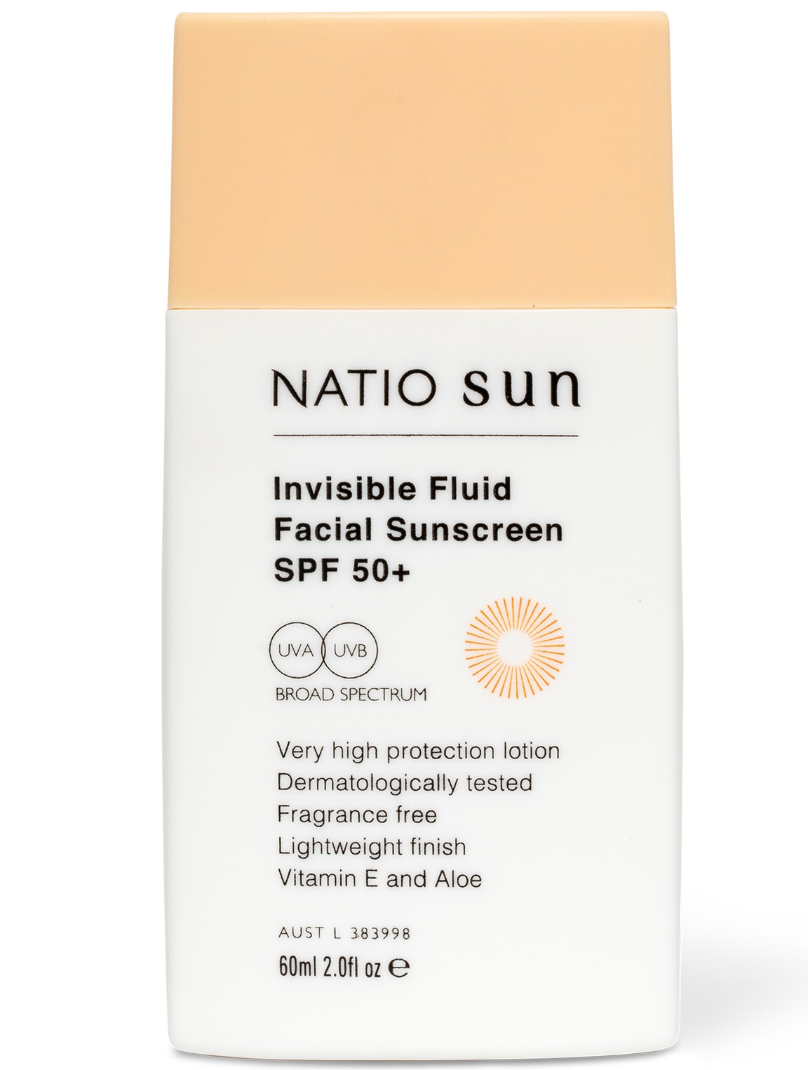 Full ingredients list Natio Invisible Fluid Facial Sunscreen ...