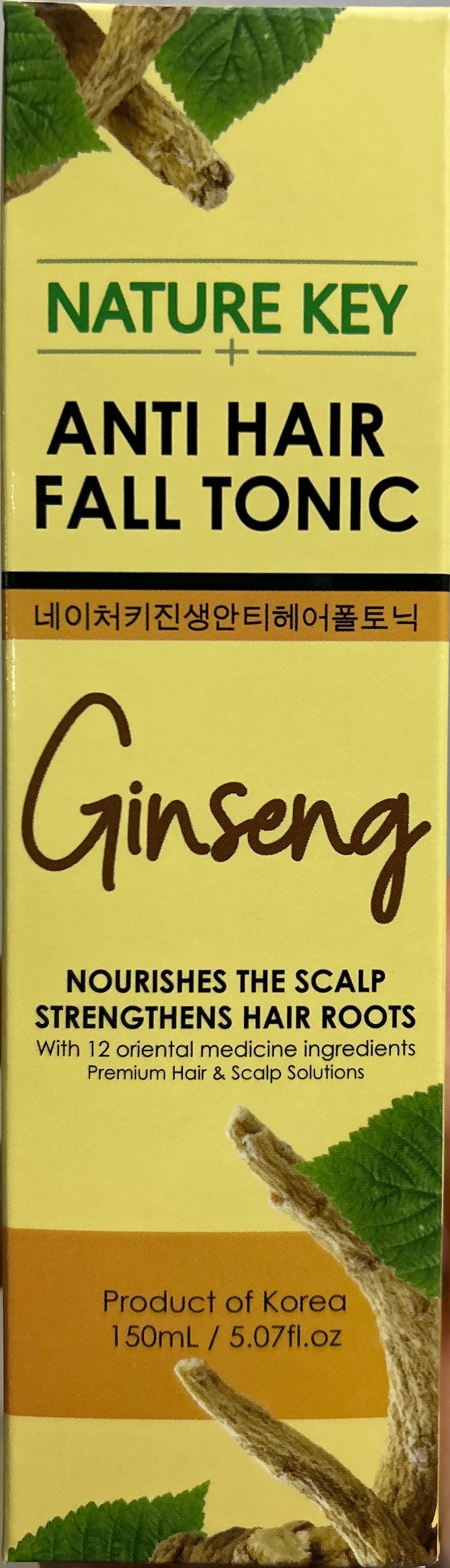 Thành phần Nature Key Ginseng Anti Hair Fall Tonic đầy đủ