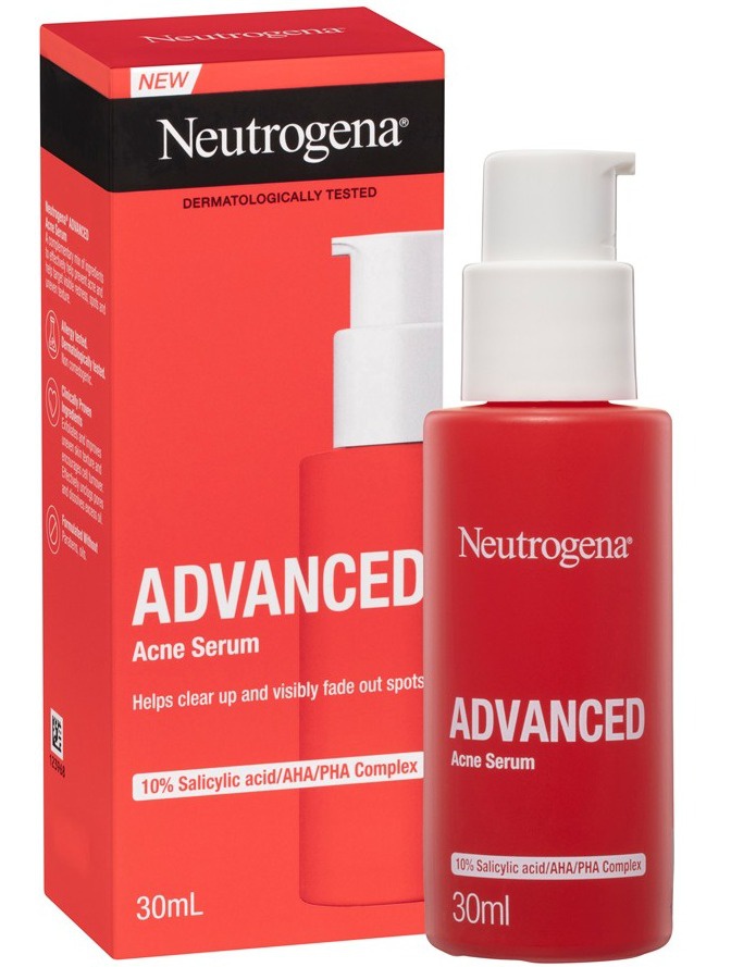 Thành phần Tinh chất Neutrogena Advanced Acne Serum đầy đủ