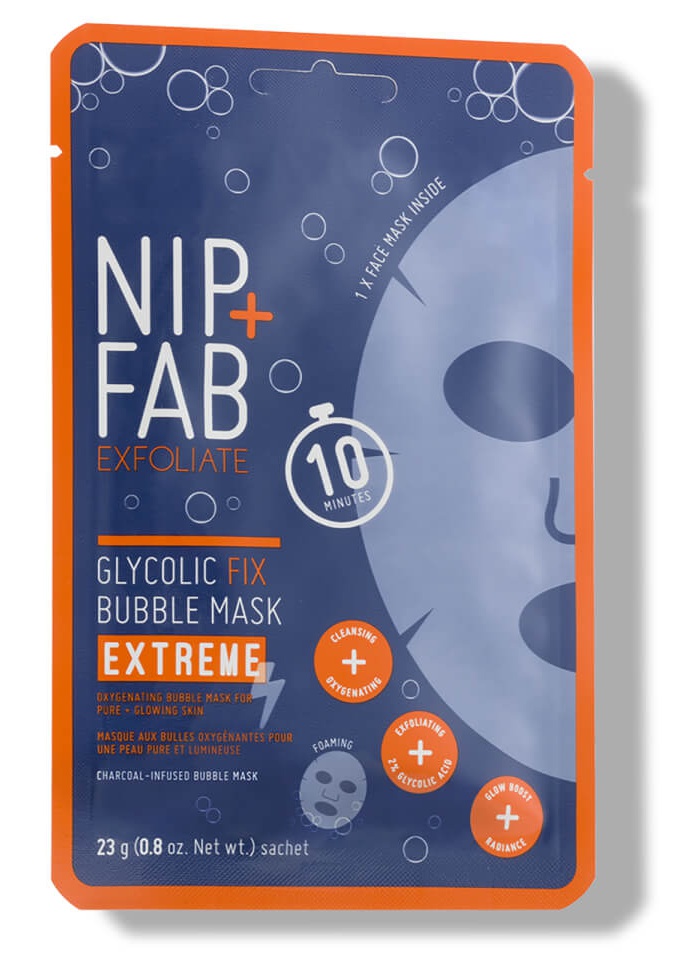 Full ingredients list Nip+Fab Glycolic Fix Bubble Mask Extreme