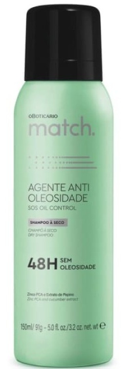 Full ingredients list O Boticário Match Shampoo Seco Agente ...