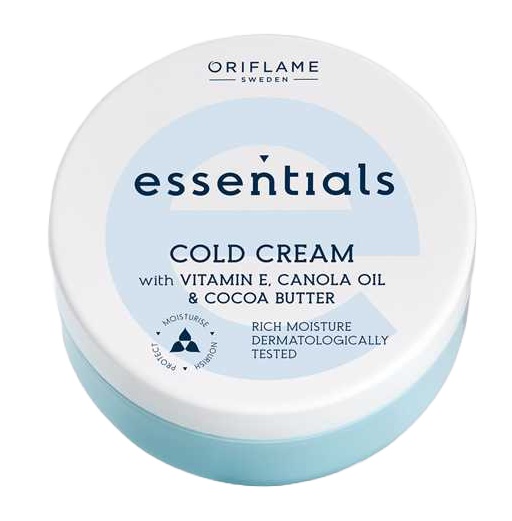 Oriflame Essentials Cold Cream With Vitamin E, Canola Oil & Cocoa Butter