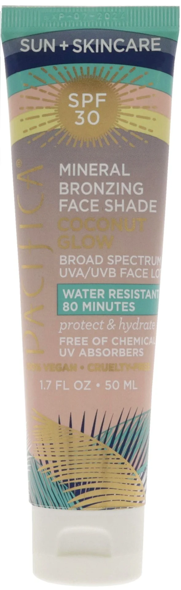 Pacifica Mineral Bronzing Face Shade SPF 30 - Coconut Glow Sunscreen