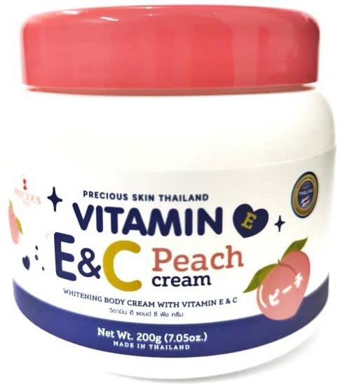 Kem Precious skin Thailand Vitamin E & C Peach Cream