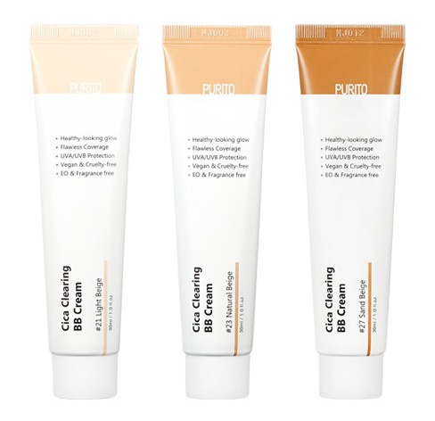 Full ingredients list Purito Cica Clearing BB Cream