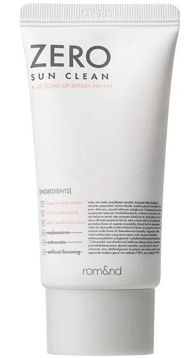 rom&nd Zero Sun Clean SPF 50 Pa++++ Tone Up