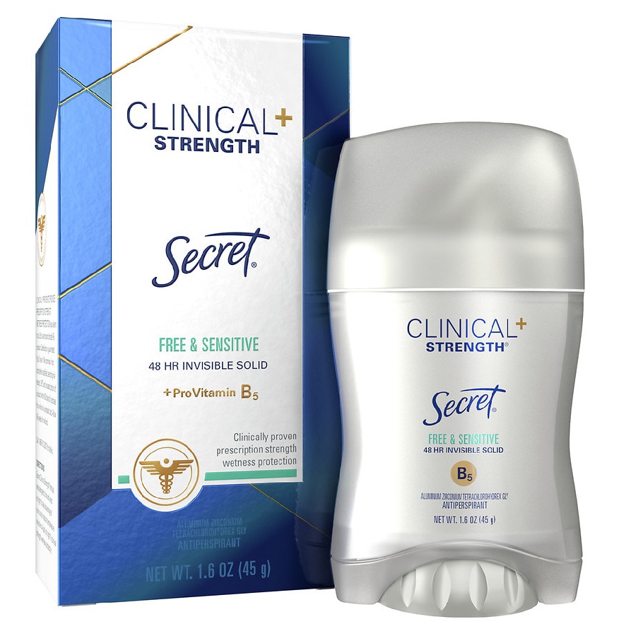 Secret Clinical Strength Invisible Solid Antiperspirant And Deodorant ...