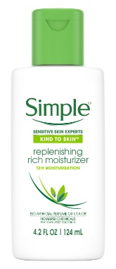 Full ingredients list Simple Kind to Skin Face Moisturizer