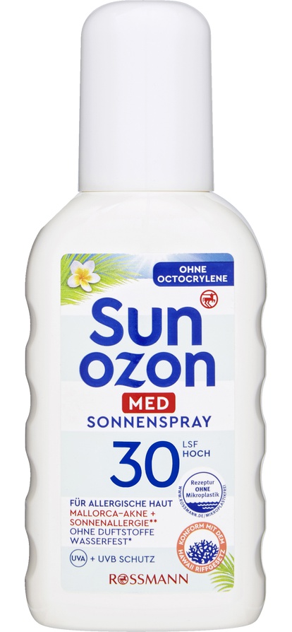 Thành phần Sun Ozon Med Sonnenspray LSF 30 đầy đủ