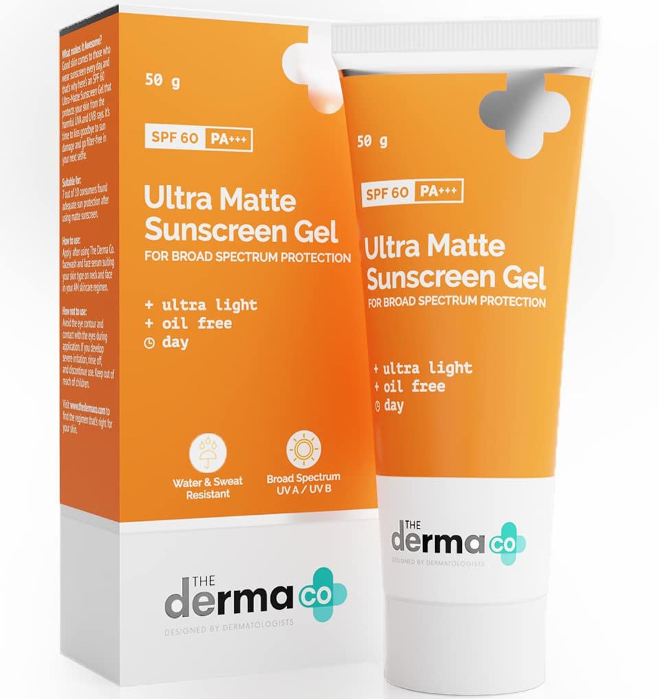 The derma CO Ultra Matte Sunscreen Gel