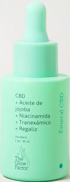 Full ingredients list The Glow Factor Émeral CBD