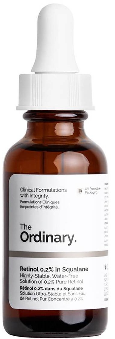 Full ingredients list The Ordinary Retinol 0.2% In Squalane