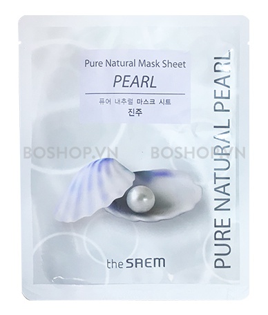 THE SAEM Pure Natural Mask Sheet - Pearl