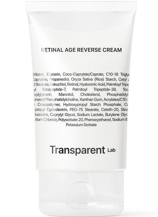 Full ingredients list Transparent lab Retinal Age Reverse ...