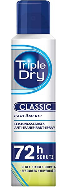 Full ingredients list Triple dry Anti Transpirant Spray