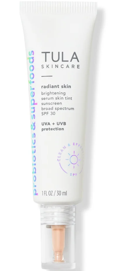 Tula Radiant Skin Brightening Serum Skin Tint Sunscreen Broad Spectrum ...