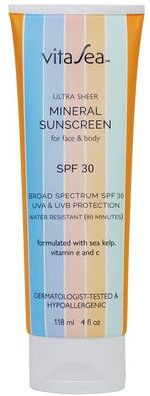 vitaSea Ultra Sheer Mineral Sunscreen, SPF 30