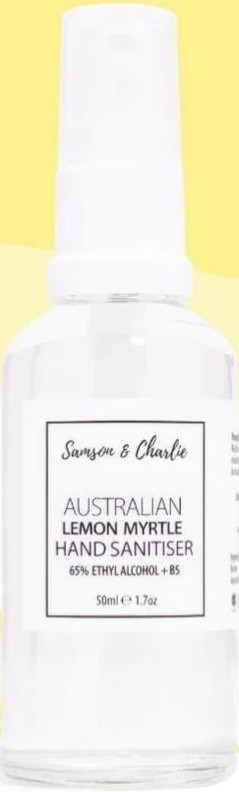 Samson & Charlie Australian Lemon Myrtle Hand Sanitiser